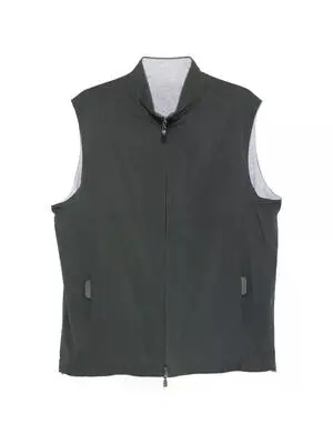 Corneliani Zip-up Sleeveless Gilet - Grey