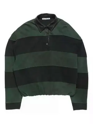 Acne Studios Striped Long-sleeve Polo