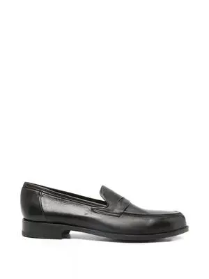 LARDINI Leather Flat Loafers