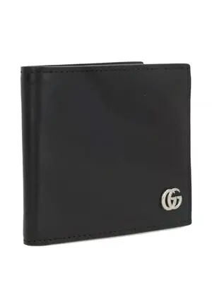 Gucci Logo-plaque Leather Wallet - Black