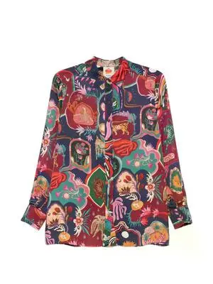 Farm Rio Floral Print Shirt