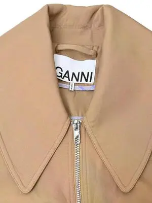 GANNI Wide-collar Zipped Jacket