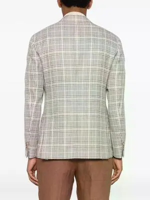 LARDINI Checked Single-breasted Jacket