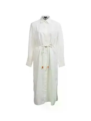 Theory Belted Maxi Shirt Dress