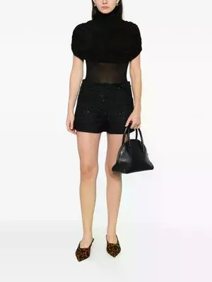 THELAURENT Sequin-embellished Shorts