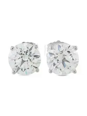 LB EXCLUSIVE LB Exclusive 14K White Gold Lab-Grown Diamond Stud Earrings