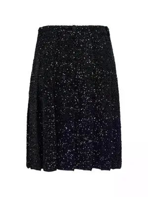 N°21 Sequin-embellished A-line Midi Skirt