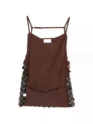 P.a.r.o.s.h Sequin Straps Top