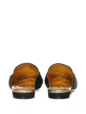 Kurt Geiger Embroidered Mules - Black
