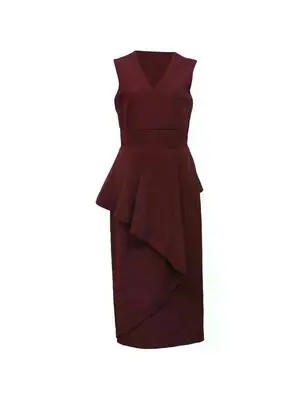 Casual Midi Dresses with Peplum