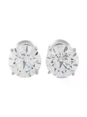 LB EXCLUSIVE Round-cut Diamond Stud Earrings