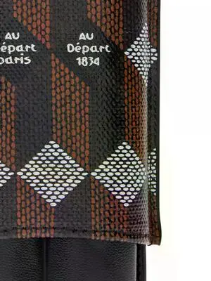AU DEPART Printed Leather Cigar Case