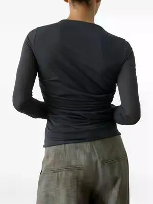 Soeur Gaia Draped Boat-neck Sweater - Grey
