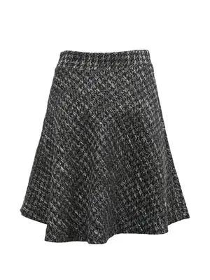 Red Valentino Patterned Tweed Midi Skirt