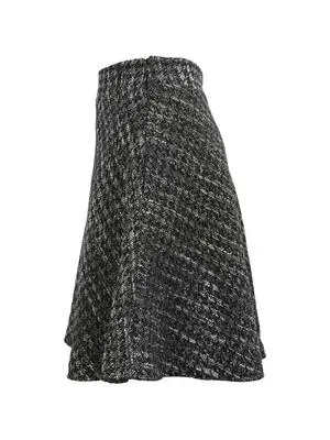 Red Valentino Patterned Tweed Midi Skirt