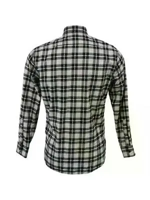 Saint Laurent Check-pattern Long-sleeve Shirt