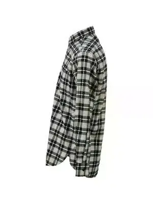 Saint Laurent Check-pattern Long-sleeve Shirt