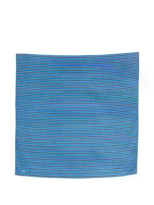 TOTEME Striped Silk Scarf - Blue