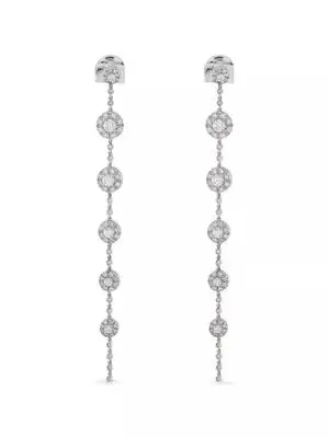 RABAT Diamond Line Drop Earrings - Silver