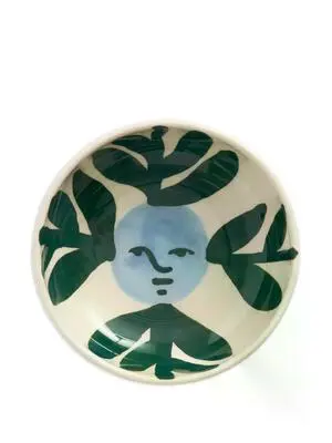 HAY La Pittura Moon Face Printed Bowl - Neutrals