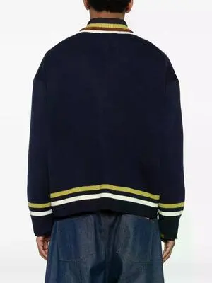 Marni Striped Embroidered Cardigan
