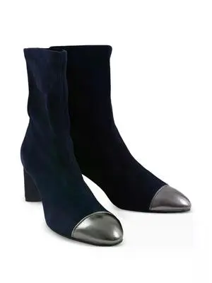 STUART WEITZMAN Fernanda Cap-toe Ankle Boots