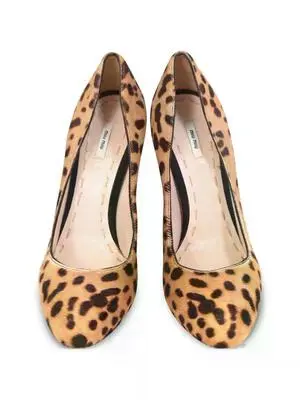 Miu Miu Animal-print High Heel Pumps