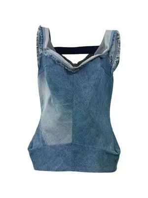Junya Watanabe X Comme Des Garçons Draped Denim Tank Top