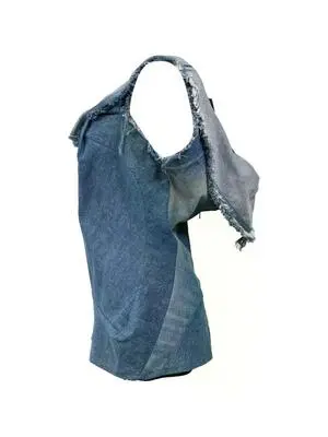 Junya Watanabe X Comme Des Garçons Draped Denim Tank Top