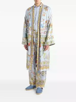Etro Printed Silk Robe
