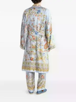 Etro Printed Silk Robe