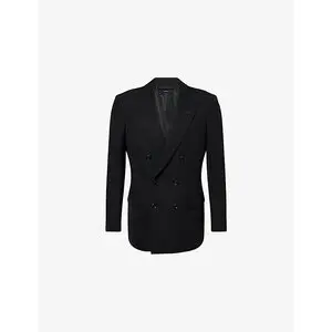 TOM FORD Striped Peak-lapels Wool Blazer