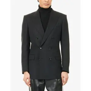 TOM FORD Striped Peak-lapels Wool Blazer