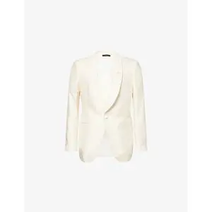 TOM FORD Textured Shawl-lapels Woven Blazer
