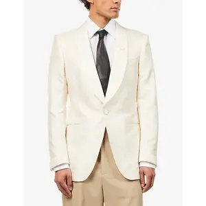 TOM FORD Textured Shawl-lapels Woven Blazer