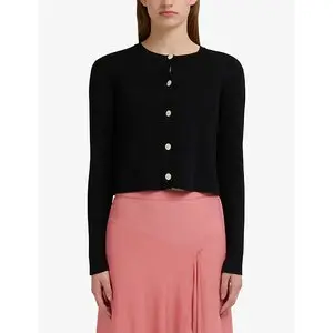 Marni Round-neck Knit Cardigan With Contrast Buttons