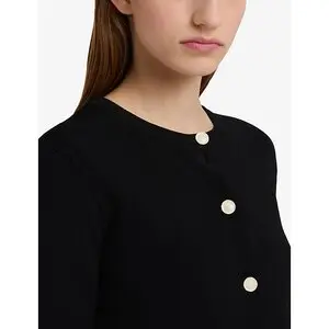 Marni Round-neck Knit Cardigan With Contrast Buttons