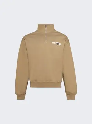 Jacquemus Grosgrain Logo Sweatshirt - Beige