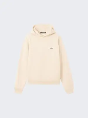Jacquemus Gros Grain Hoodie - Ivory