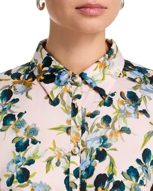 Cinq À Sept Fiona Trailing Iris Top - Rosy Cloud Multi