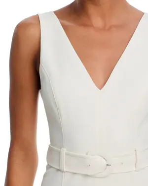 Cinq À Sept Maeva Dress With Belt - Ivory