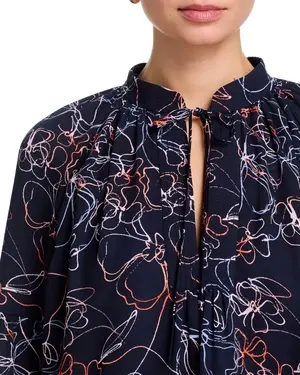 Cinq À Sept Malva Linework Floral Nanette Top