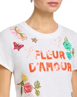 Cinq À Sept Fleur D'amour Angeli Tee