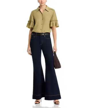 Ramy Brook Brandy Pleated Shirt