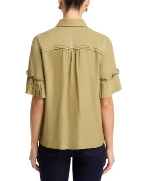 Ramy Brook Brandy Pleated Shirt