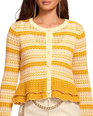 Ramy Brook Brit Striped Cardigan