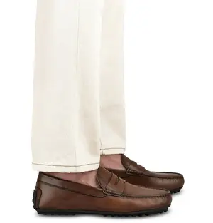 TOD'S Leather Moccasin Loafers