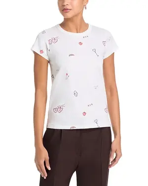 Rag & Bone All Over Valentines Tee