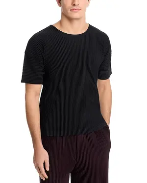 Issey Miyake Basics Ribbed Tee - Black