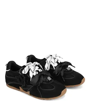 NAKED WOLFE Adored Suede Sneakers - Black